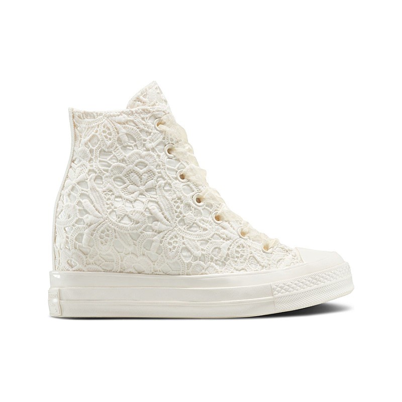 Converse Chuck 70 Wedge Platform Crocheted Satin S Size 10 A15086C ab ...
