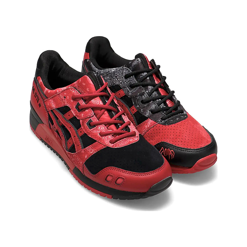 Asics gel lyte iii black red store